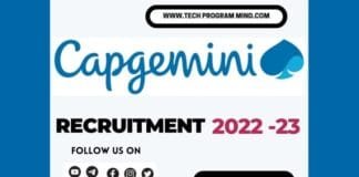 Capgemini Off Campus - Tech Program Mind